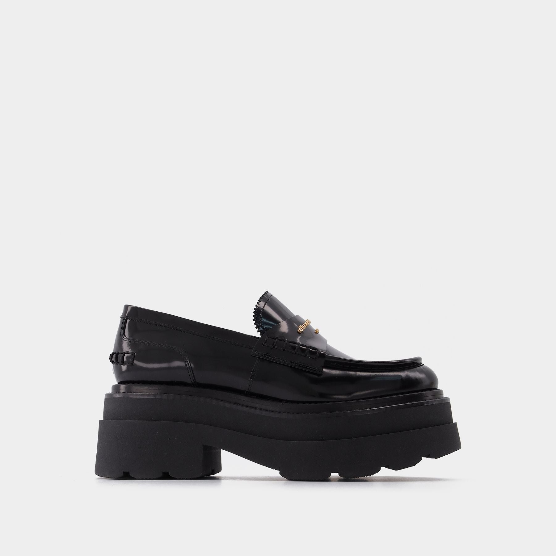 Mocassins Carter Platform 75 en Cuir Noir
