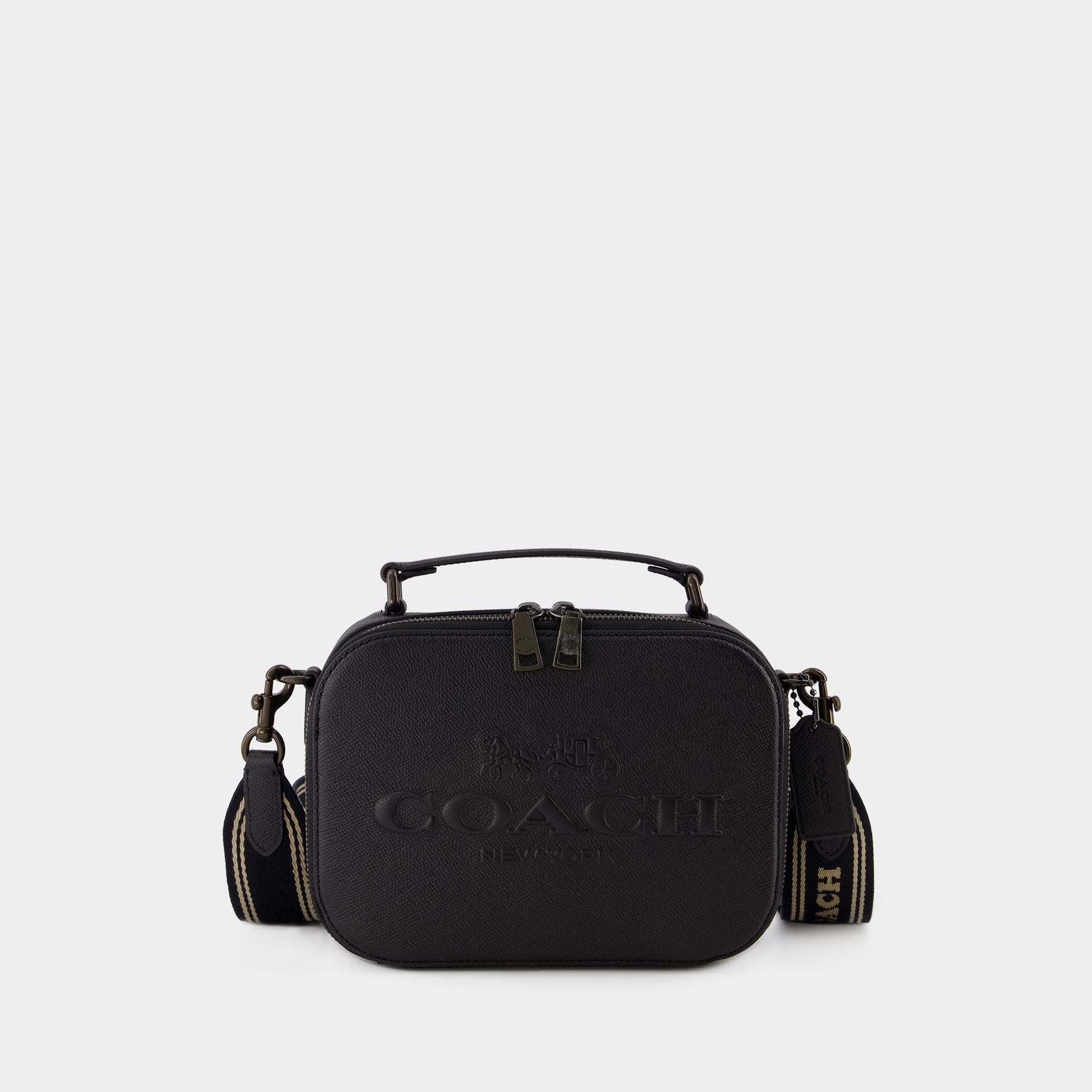 Sac à Bandoulière Top Handle - Coach - Cuir - Noir