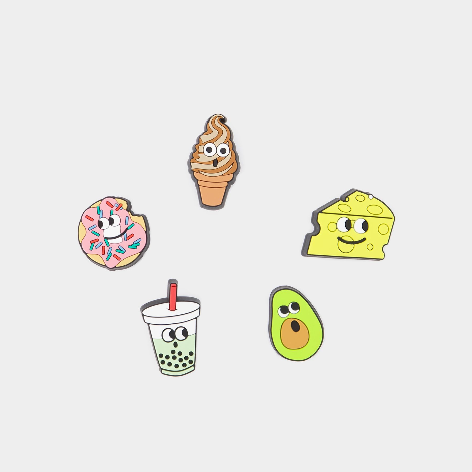 Jibbitz Lights Up Food Friends 5 Pack - Crocs - Pvc - Multi