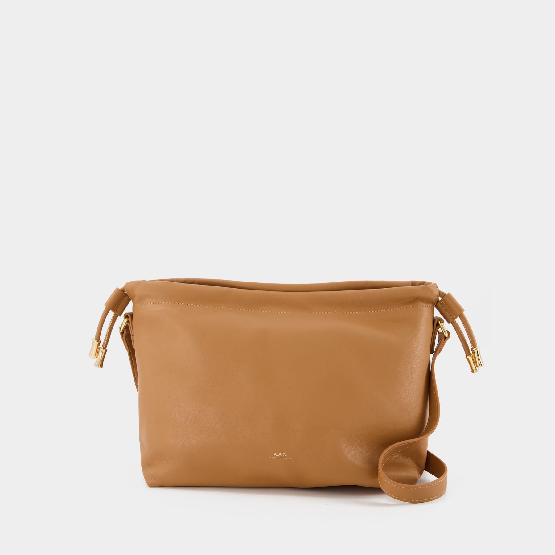 Sac Hobo Ninon Mini - A.P.C. - Synthétique - Caramel