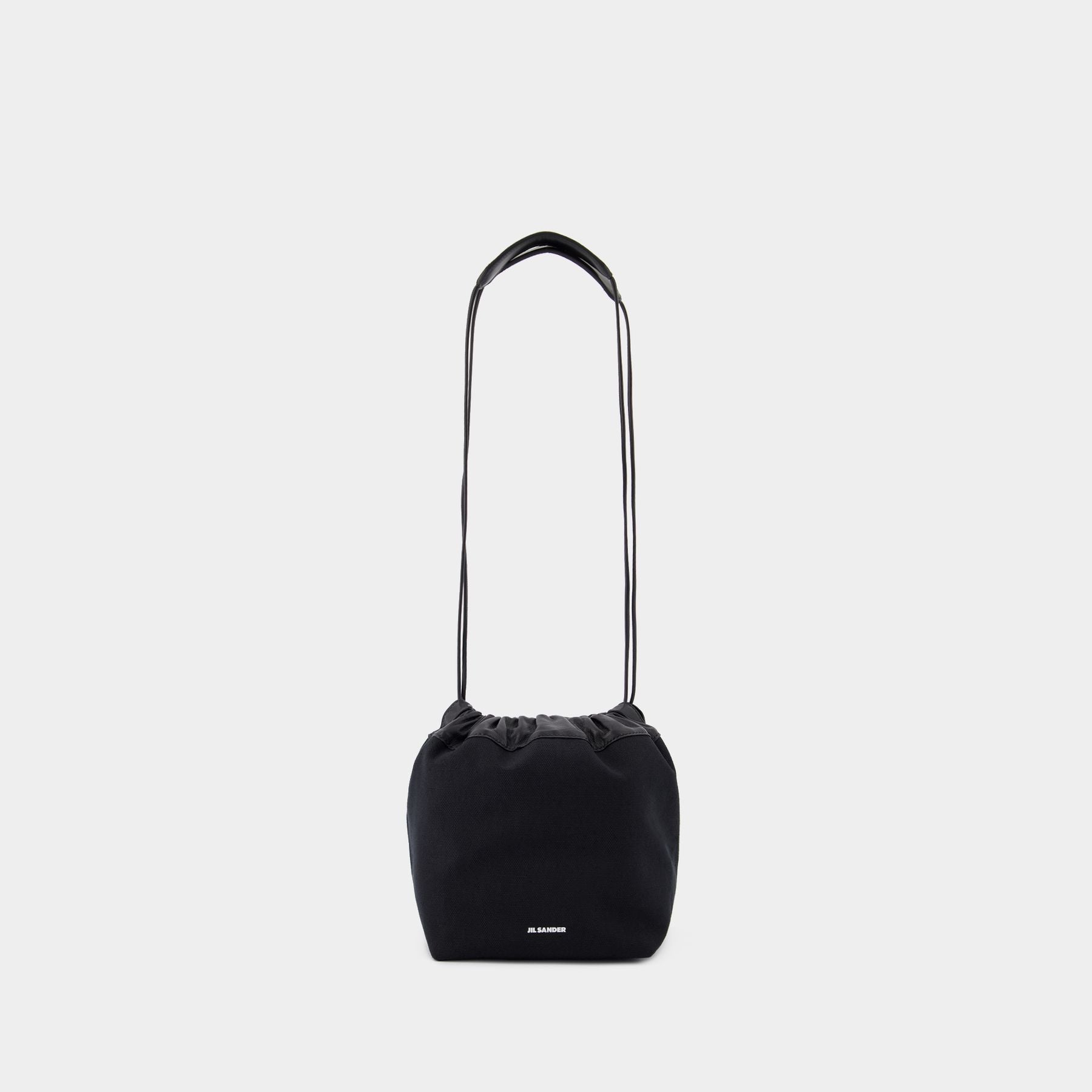 Sac Porté Épaule Dumpling - Jil Sander - Cuir - Noir