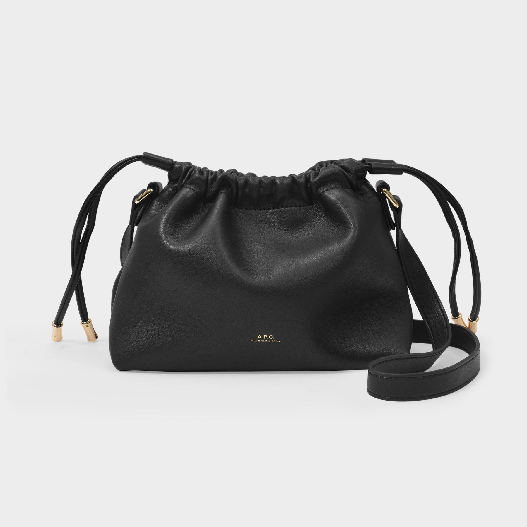 Sac Hobo Ninon Mini - A.P.C. - Synthétique - Noir